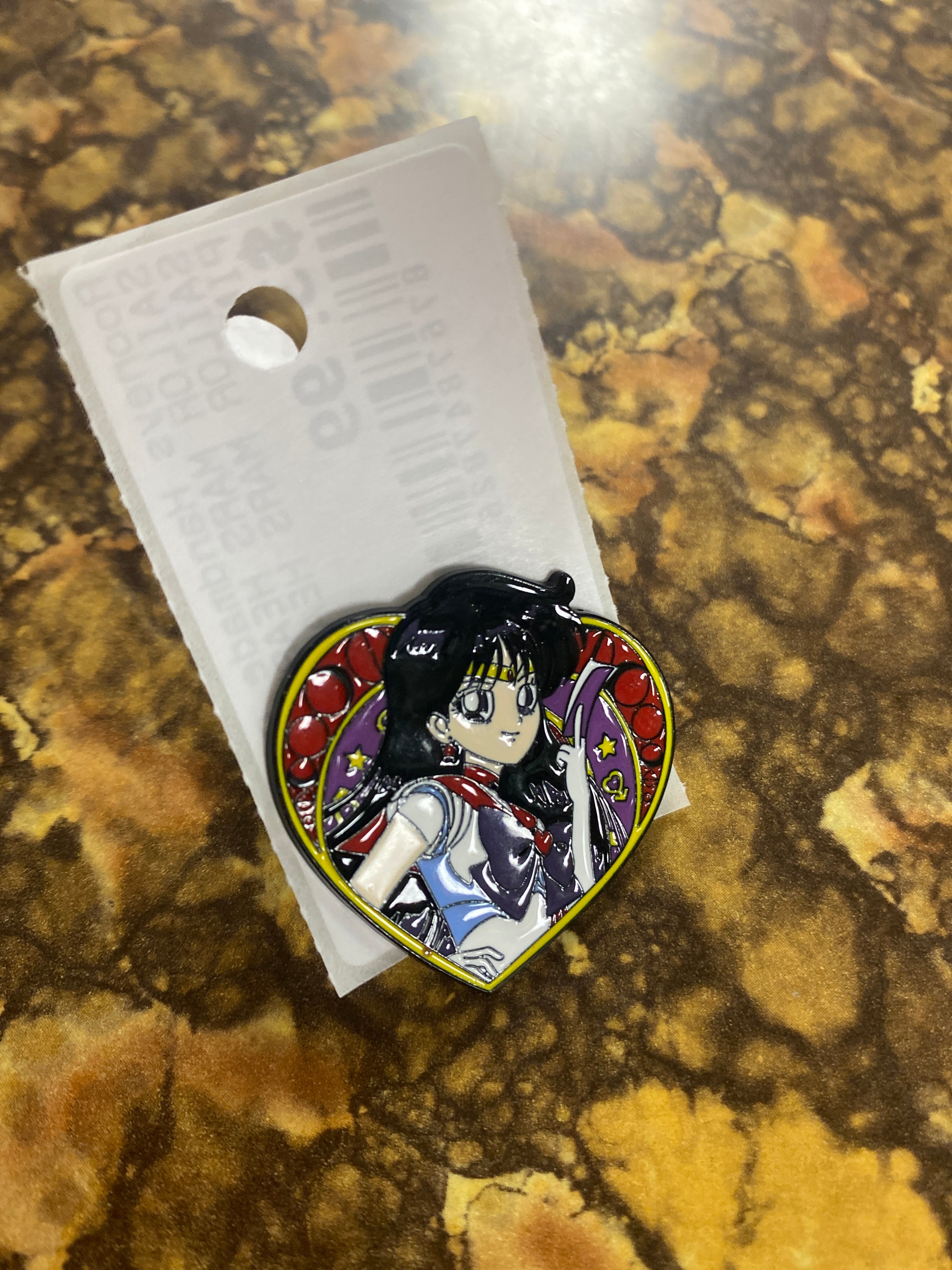 SAILOR MARS HEART PIN – Rooney’s consignment store & gift shop